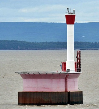 Banc du Cap Brûlé Lighthouse, Quebec Canada at Lighthousefriends.com