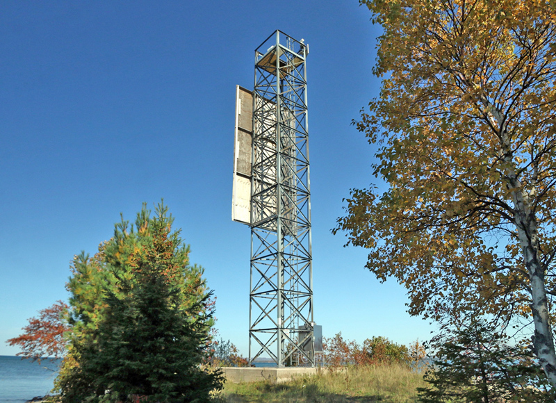 Birch Point Range Lighthouse, Michigan at Lighthousefriends.com