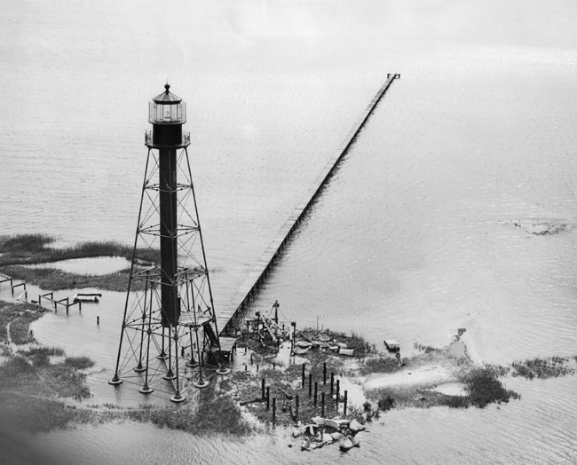 Chandeleur Island Lighthouse, Louisiana at Lighthousefriends.com