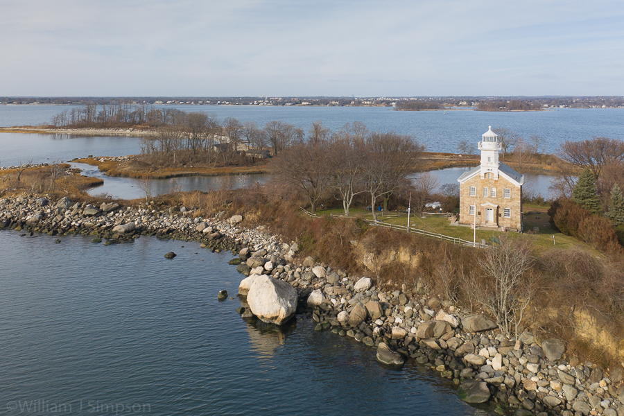 Great Captain Island Lighthouse, Connecticut at Lighthousefriends.com