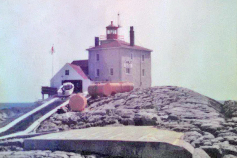 Lockeport Gull Rock Lighthouse Nova Scotia Canada At