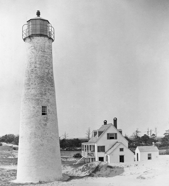 Hog Island Lighthouse, Virginia at Lighthousefriends.com