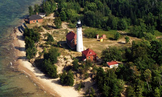 Au Sable Point Lighthouse, Michigan at Lighthousefriends.com