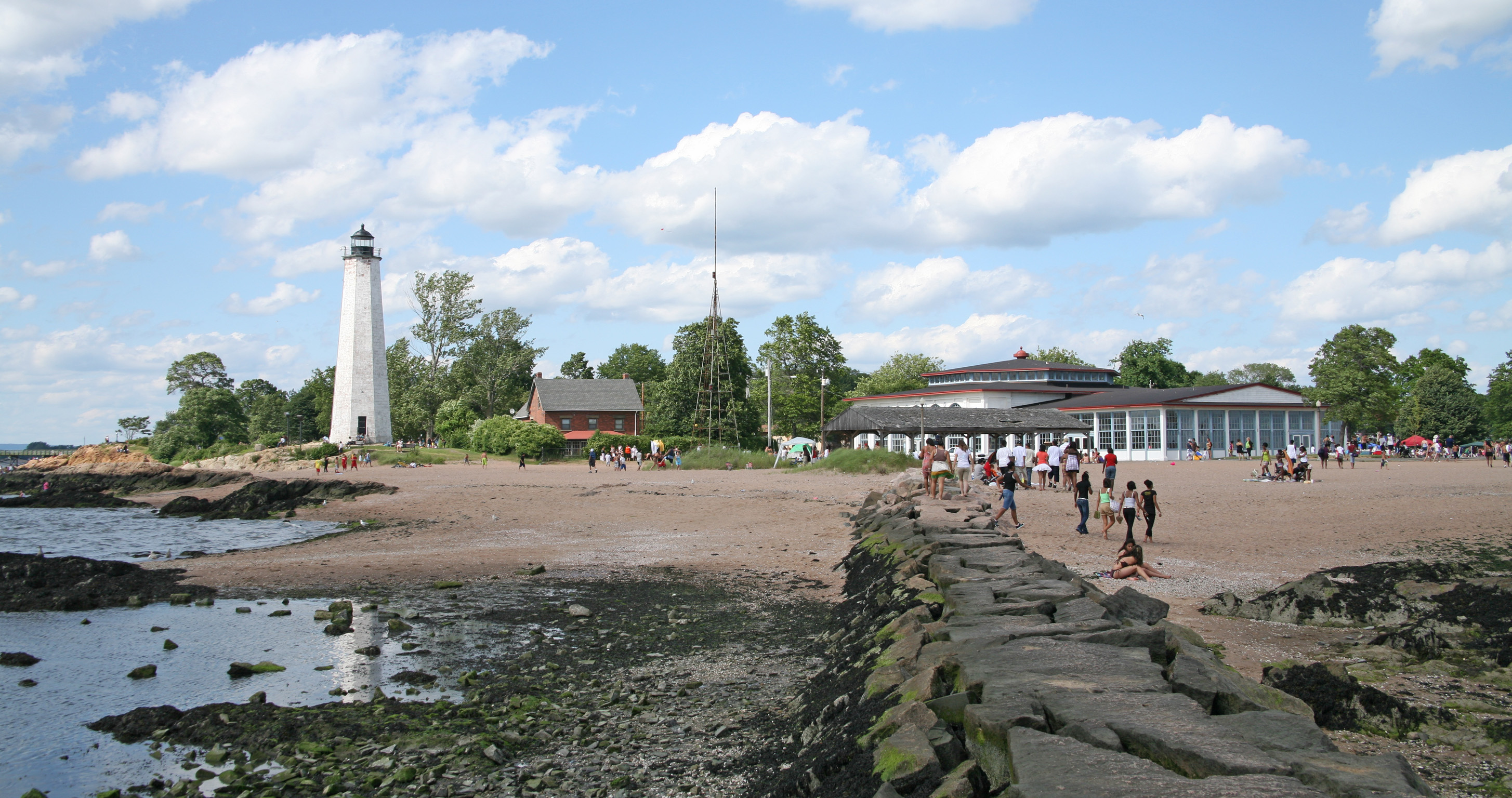 Five Mile Point (Old New Haven) Lighthouse, Connecticut at ...