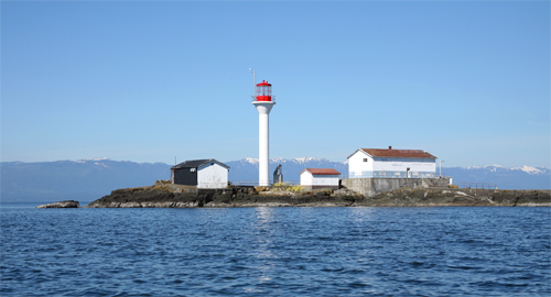 Sisters Islets Lighthouse, British Columbia Canada at Lighthousefriends.com